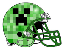 minecraft-creeper-face-fantasy-football-helmet – Wally D. Fantasy Football